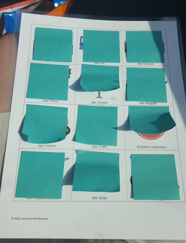 Road Trip Scavenger Hunt auf Deutsch | German in the Afternoon Activities