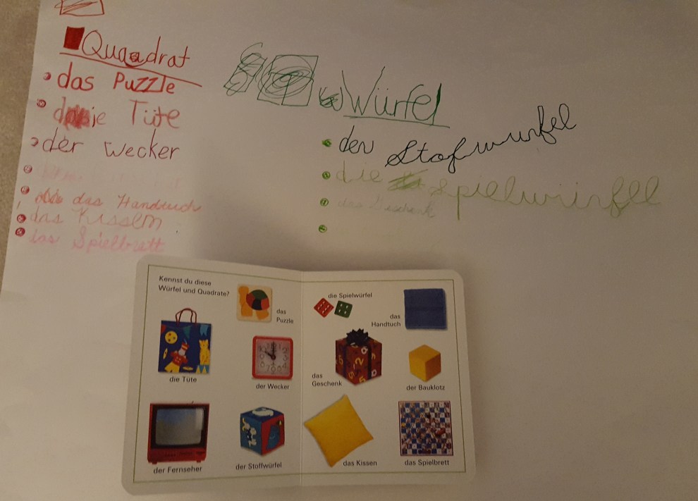 Sorting Shapes | German in the Afternoon Activities