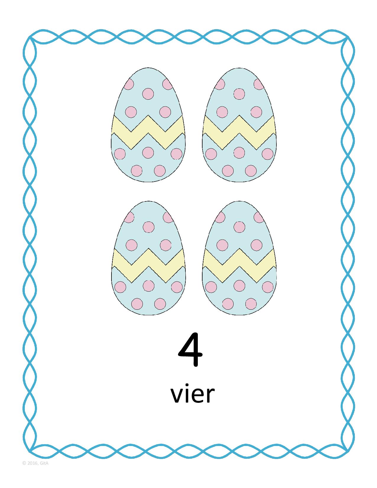Counting Easter Eggs | German in the Afternoon Activities