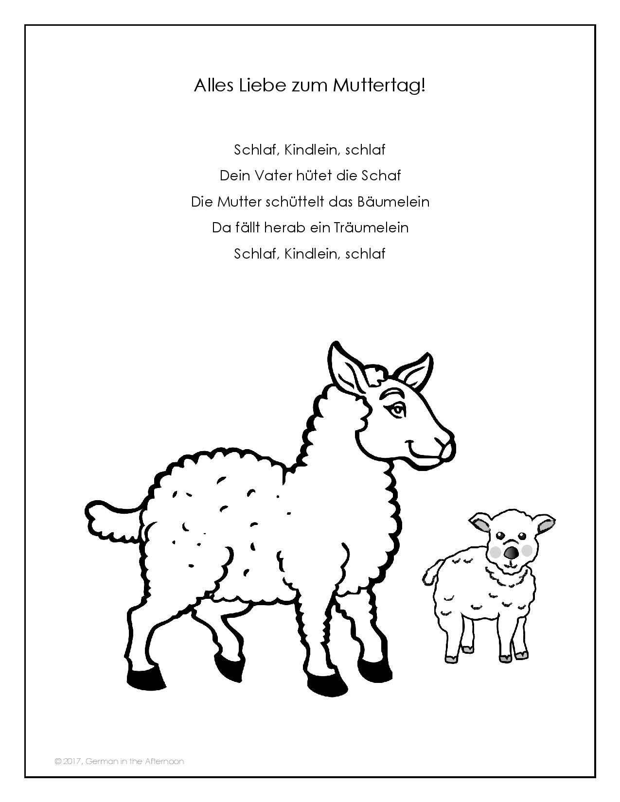 Happy Mother’s Day! | German in the Afternoon Activities