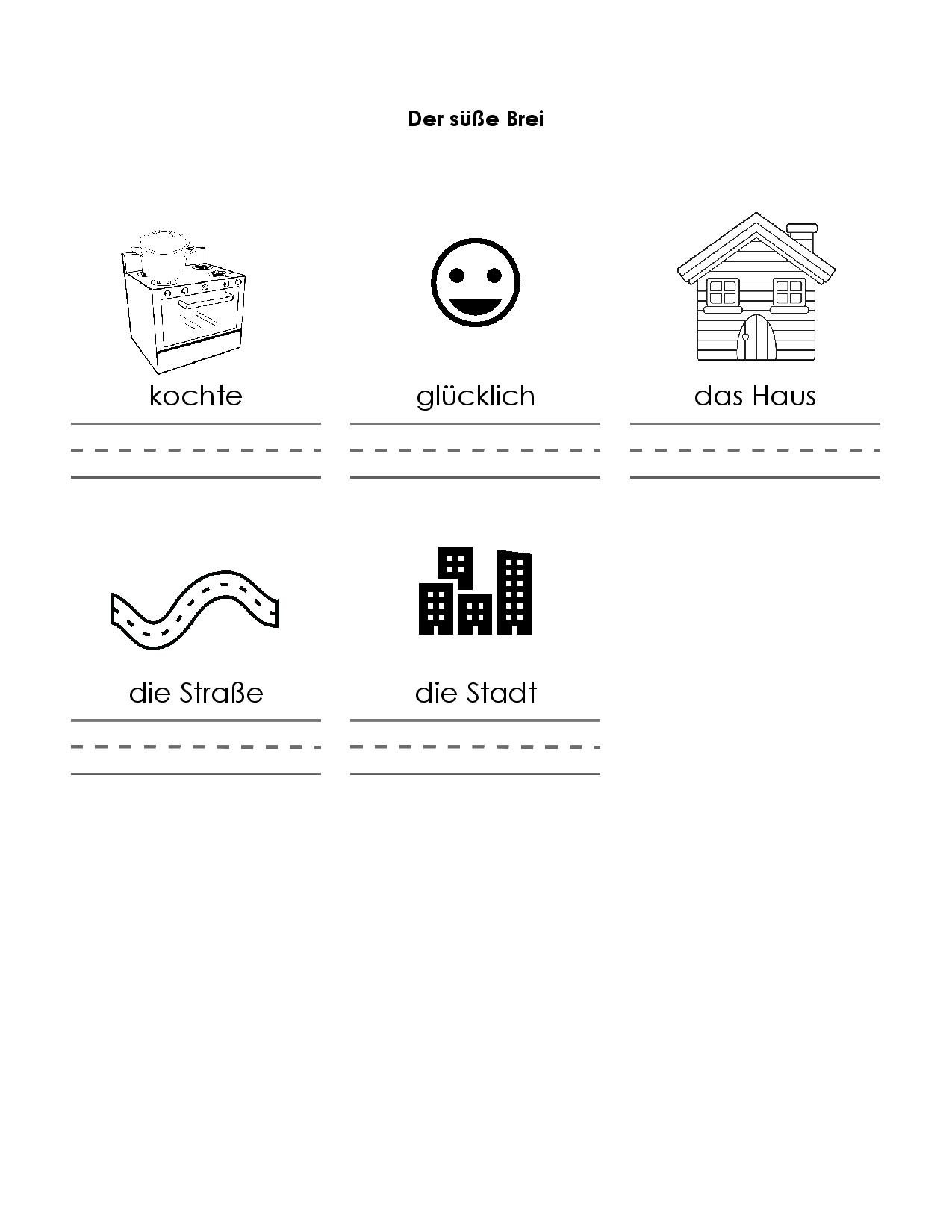 Story Listening: Der süße Brei | German in the Afternoon Activities