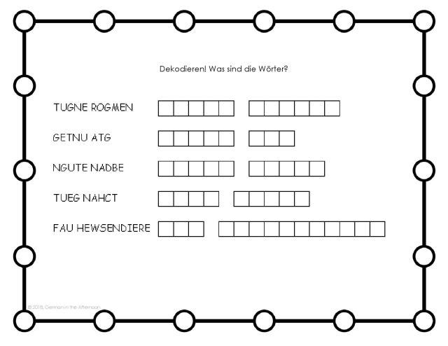 Greetings! / Begrüßungen | German in the Afternoon Activities
